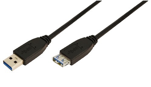 USB-Cable LogiLink 3.0 A St / A Bu 1m [GU0041]
