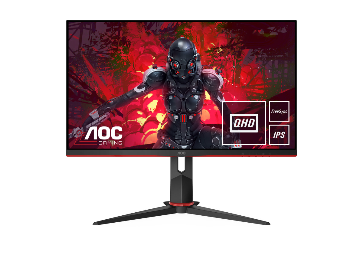 Monitor Led 27" Aoc Q27G2U Quad HD 2560x1440p Classe G Rosso/Nero ...