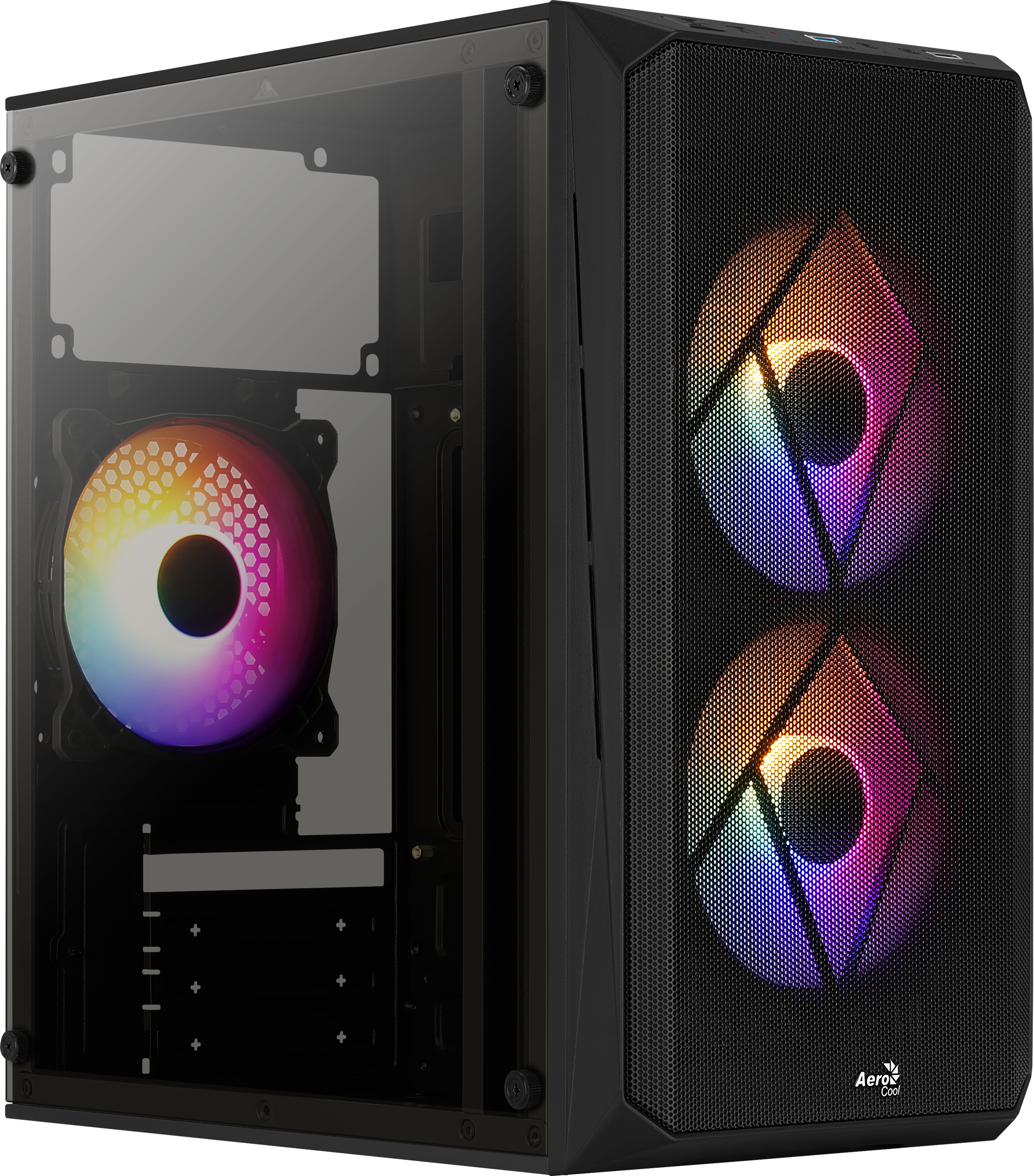 Case Aerocool CS-107 V2 Micro-ATX Nero