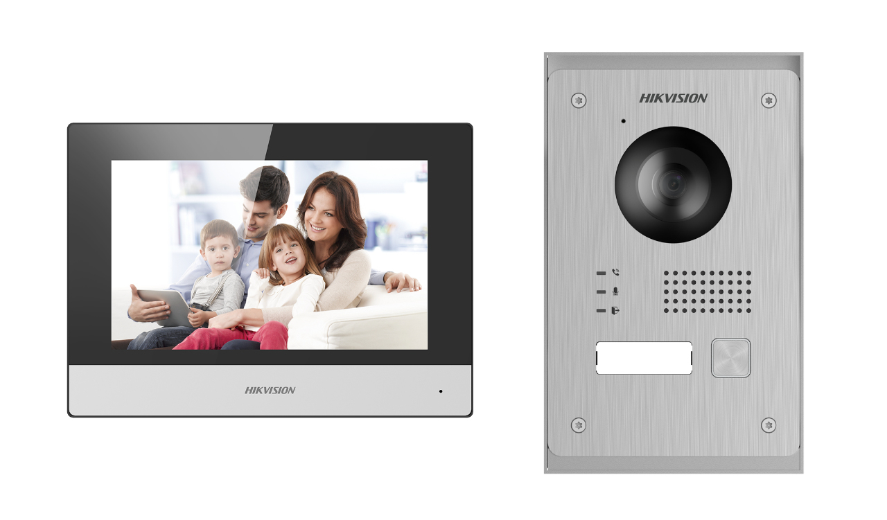 Videocitofono Hikvision DS-KIS703-P(Europe BV) Set Citofono 2 Fili [HIK]