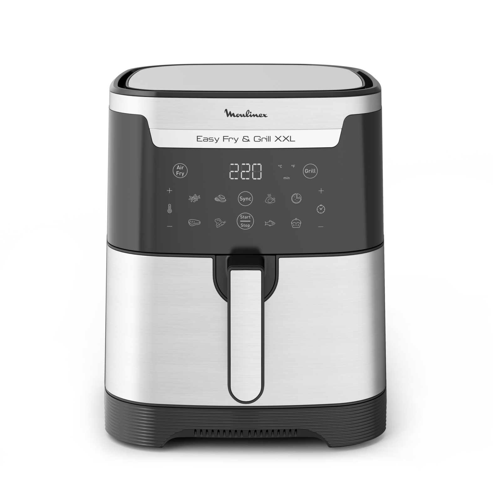 Friggitrice Moulinex Elettrica 2in1 In Acciaio Inossidabile Nero