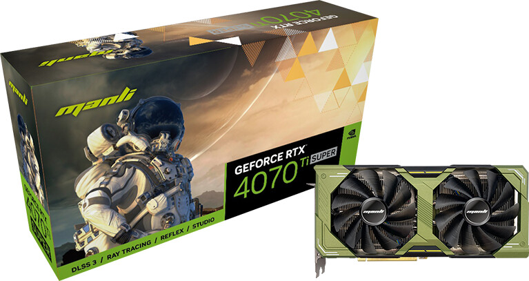 Scheda Video NVidia Manli RTX 4070 Ti Super 16GB GDDR6X 256bit ...