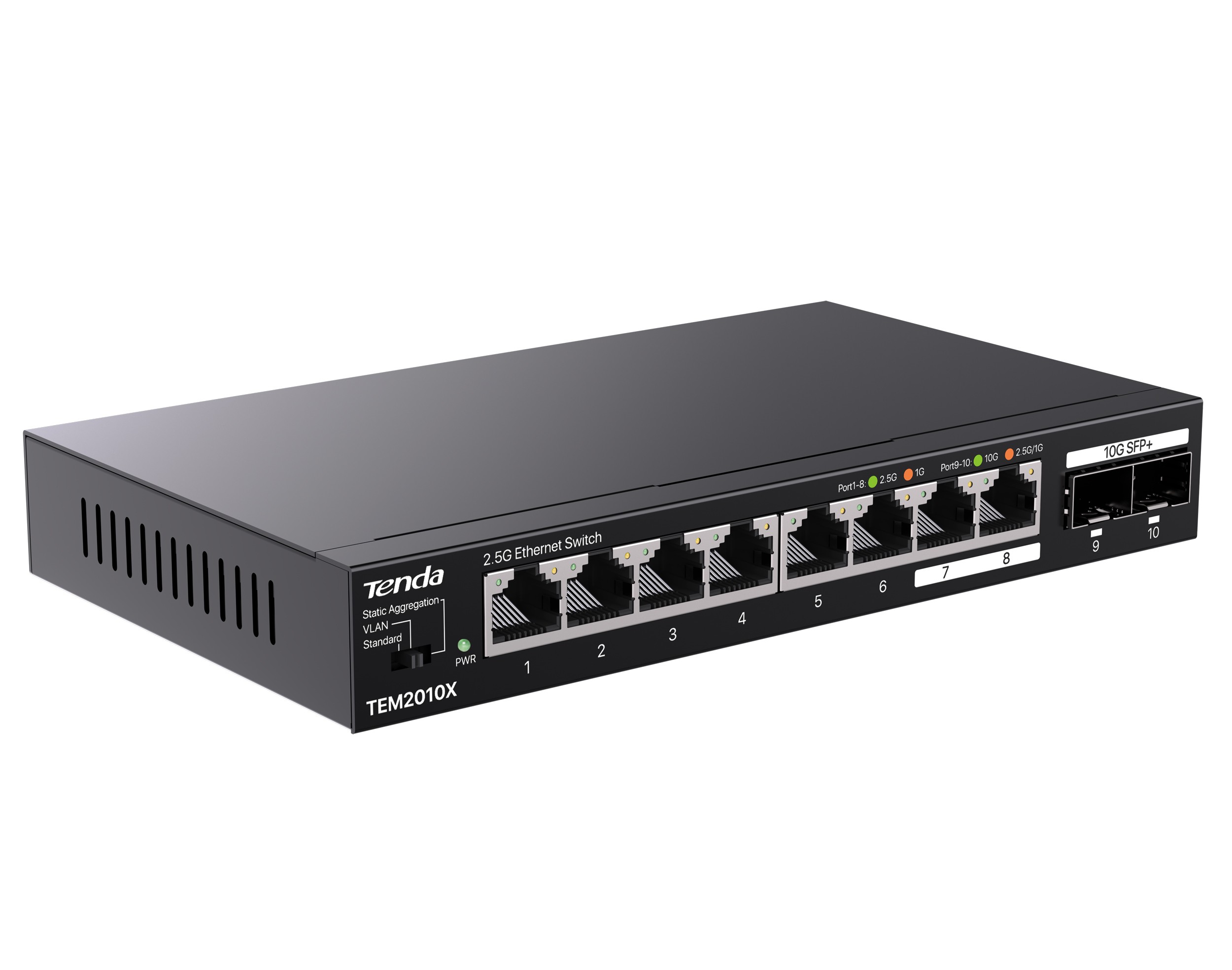 Switch Tenda I-SWHUB TEM2010X Non Gestito 8 Porte Gigabit Ethernet 100 ...