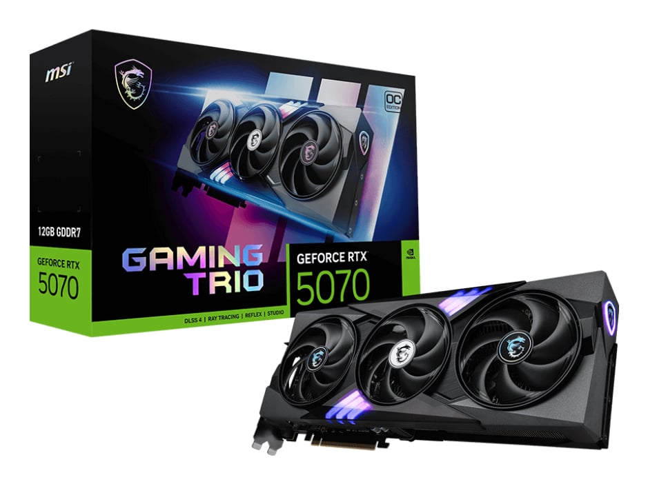 Scheda Video NVidia MSI GeForce RTX 5070 Gaming Trio OC 12GB [V532-019R]