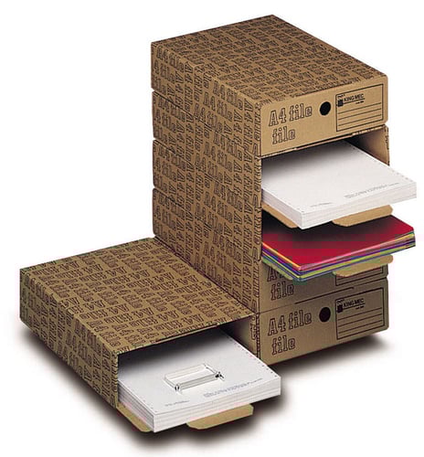 Scatola Archivio In Cartone King Mec A4 File ( 286) 26X8X35cm Acco ...